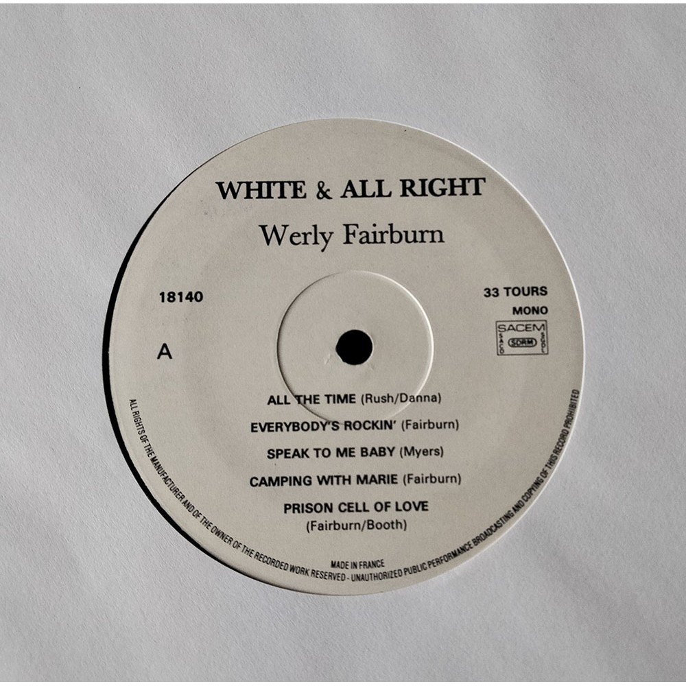 Werly Fairburn ‎– Hot Stuff